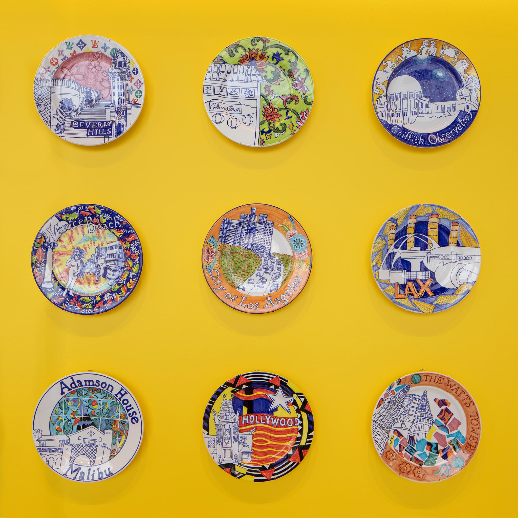 » Karen Koblitz, LA Landmark Plates, 2003
