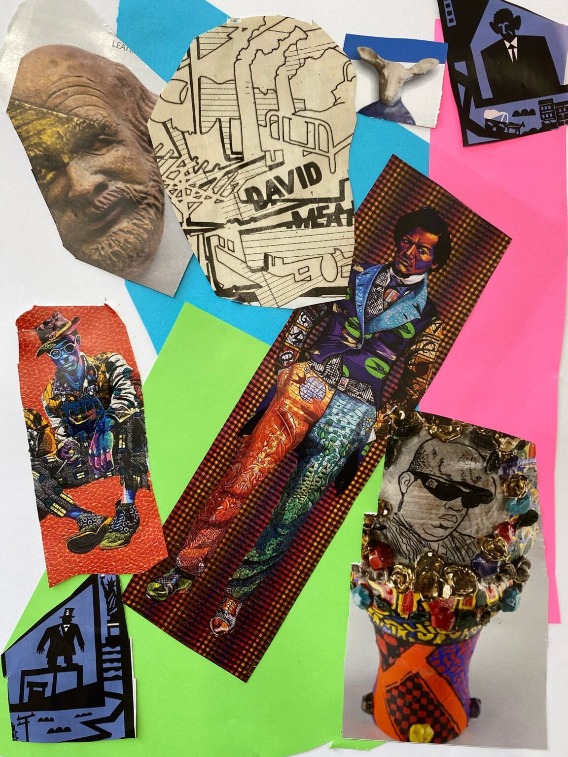 » Student collage from Craft in Schools workshop